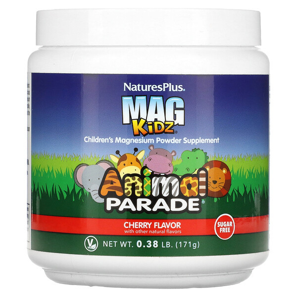 NaturesPlus, Mag Kidz, Animal Parade, Children's Magnesium Powder ...
