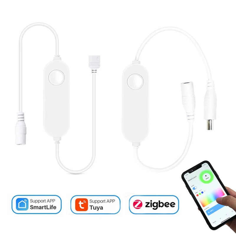 Tuya Zigbee Smart LED Controller 5V 12V 24V Dimmer Single color CCT RGB ...