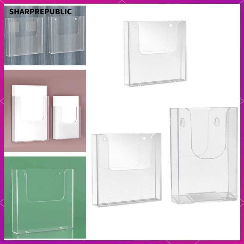 [Sharprepublic] Brochure Holder Wall Mounted, Holder, Booklet Display ...