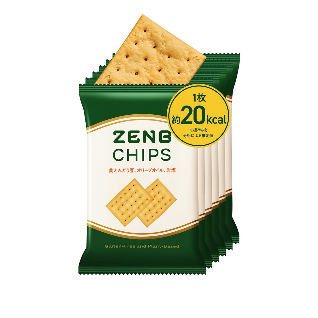 [Healthy Snacks] ZENB Chips 6 bags (standard 36 pieces) Crackers Bean chips [Low carbohydrate ...