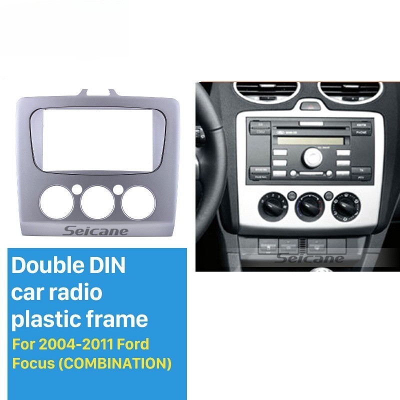 Seicane Double Din Car Radio Fascia Frame for 7inch 2004 2005 2006 2007 ...