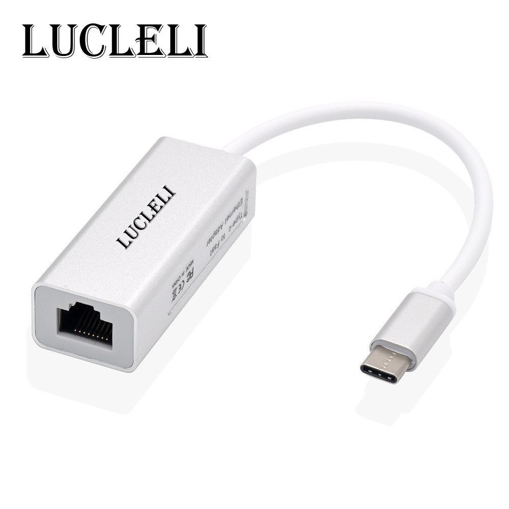 [LUCLELI] Usb Type-C To LAN Cable Converter Gigabit Ethernet Adapter ...