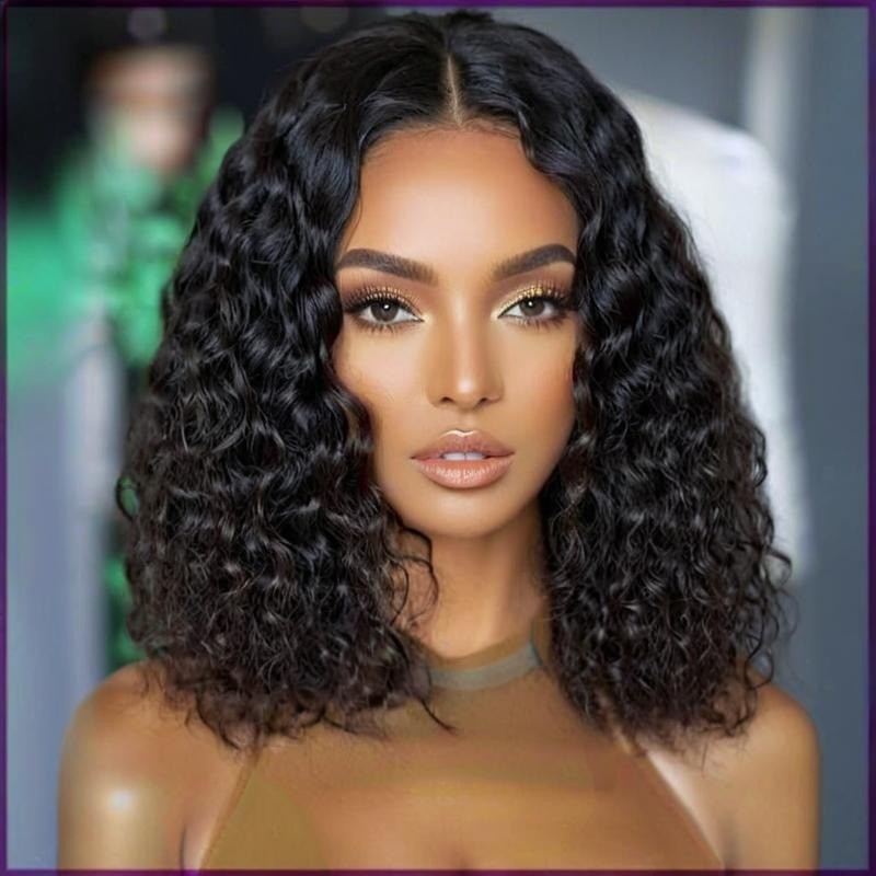 Women's European and American Wigs, Short Curly Hair Divided Into Small ...