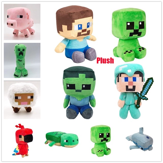 Minecraft Stuffed Plush Toys 2025 Minecraft Movie Plushine Steve ...