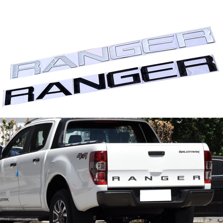 For Ford RANGER Car Tail Label 3D Metal RANGER Letter Trunk Sticker ...