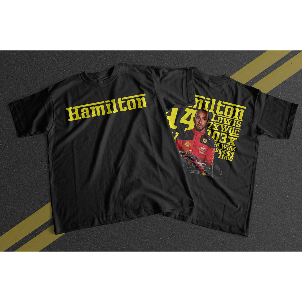 Hamilton Lewis 2024 Ferrari Tshirt, F1 2025 Shirt, Lewis Hamilton ...