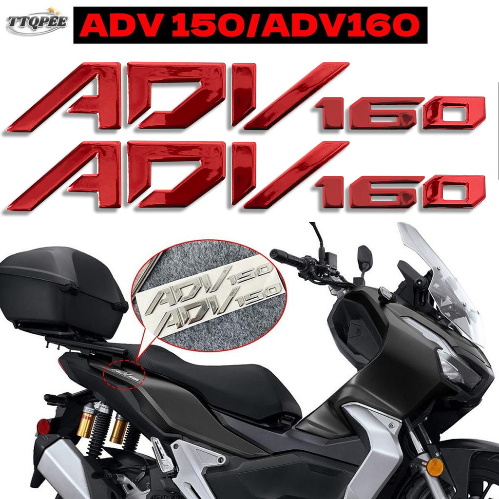 For Honda ADV160 ADV150 Adventure 3D Logo Emblem Stickers Motorcycle ...