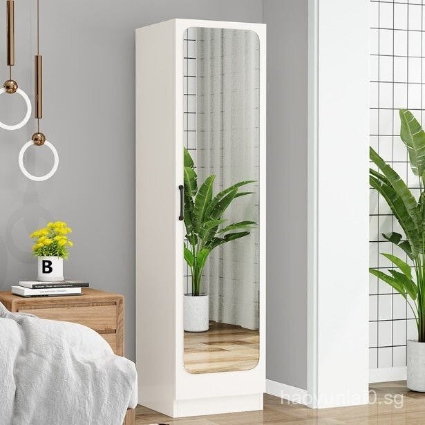 【In stock】Mirror simple modern household bedroom wardrobe lockers ...
