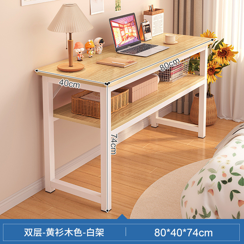 Desk Home Girls' Bedroom Long Table Simple Rental House Wall Long Table ...