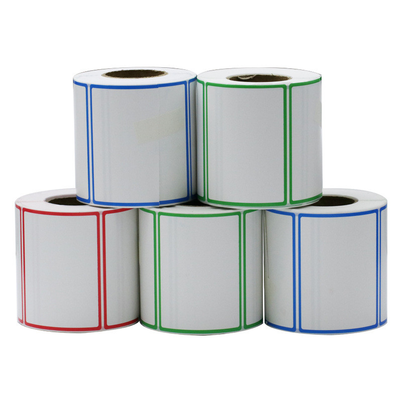 Colorful Plain Name tag Labels with Perforated Line for School Office ...