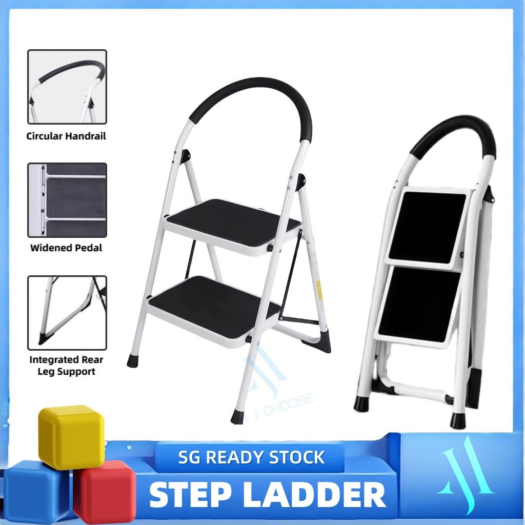 [SG Stock]Foldable Large Step Board Ladder 2/3/4 Steps Foldable Steps ...