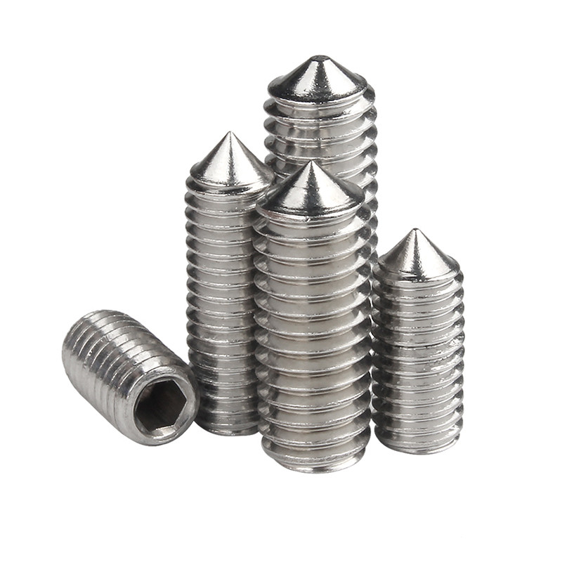 Stainless Steel Set Screws with Cone Point M3 M4 M5 M6 M8 M10 ...