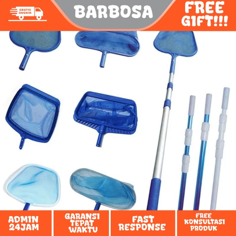 Swimming Pool Skimmer Net Garbage Cleaner Rake Mesh Leaf Net Deep Bag ...