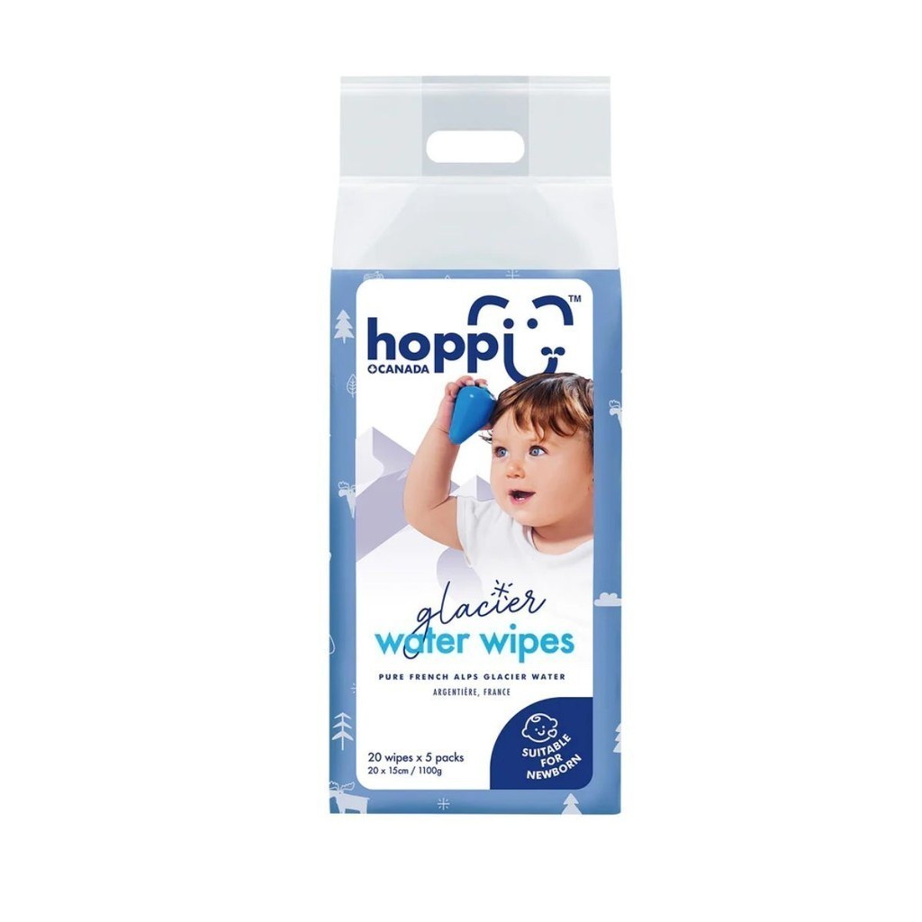 Hoppi Glacier Water Wipes 20s (5-In-1 Bundle) | Shopee Singapore