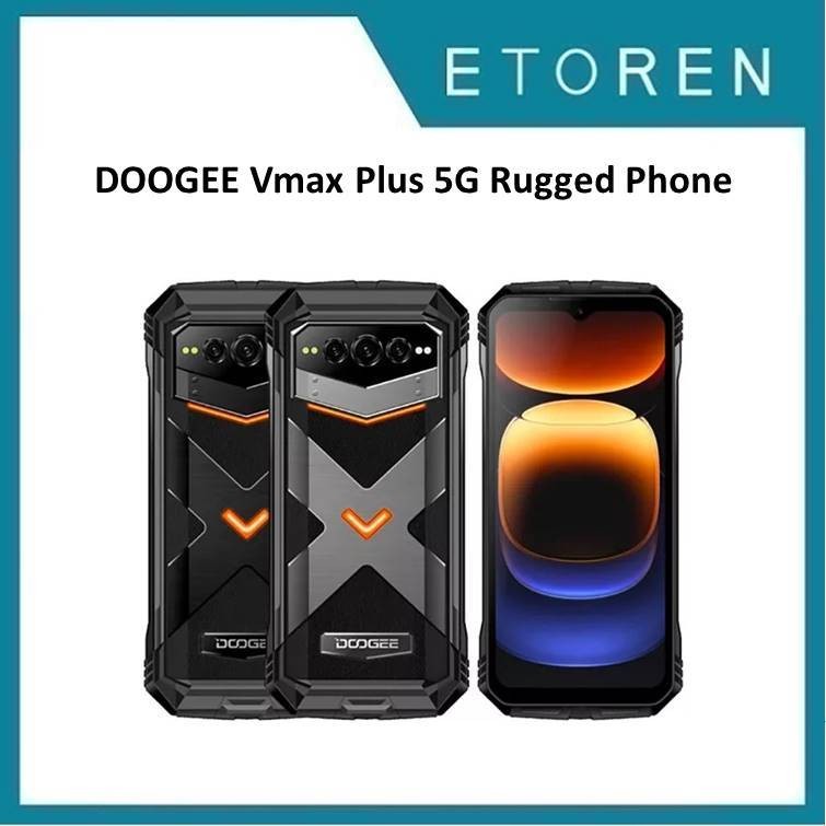 DOOGEE Vmax Plus 5G Rugged Phone Dual Sim 512GB Black / Grey (16GB RAM ...