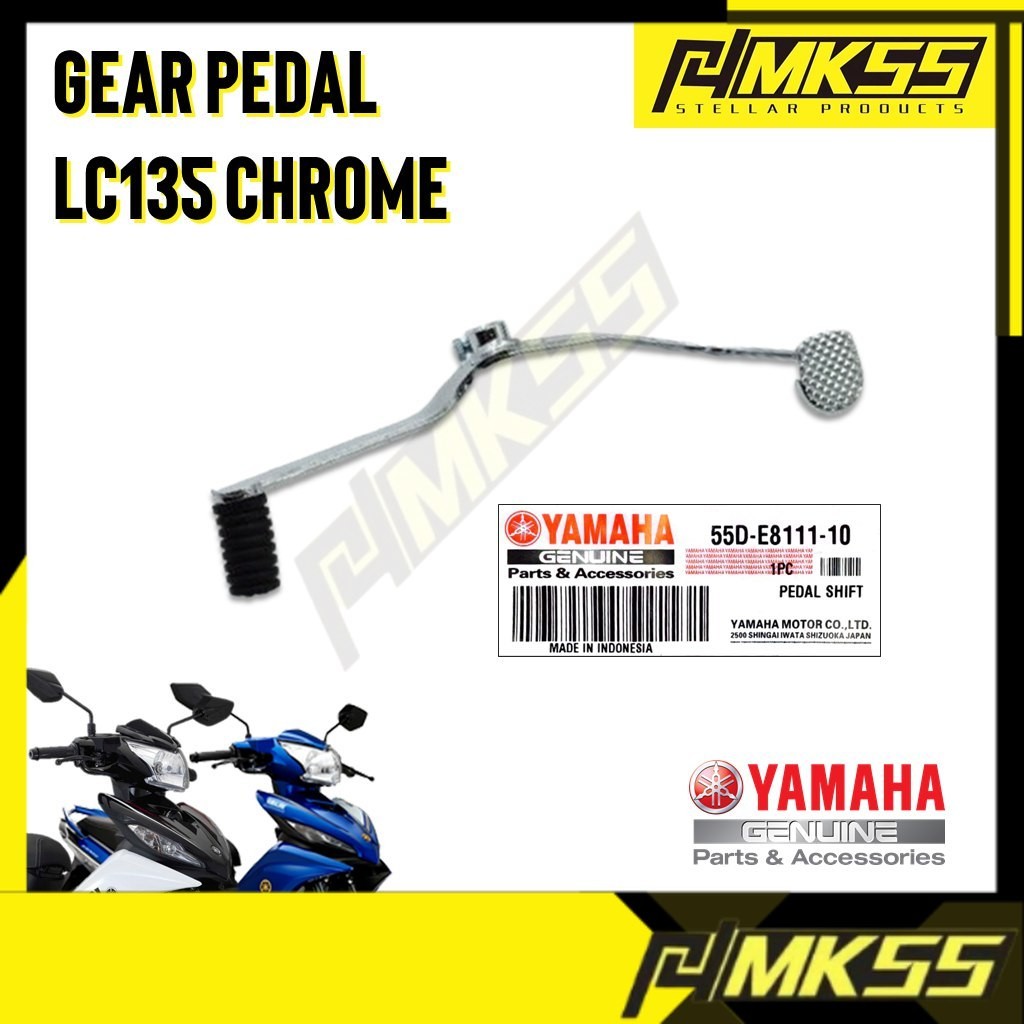 CHROMED YAMAHA LC135 LC 135LC V1 GEAR LEVER GEAR PEDAL GEAR PEDAL SHIFT LEVER BATANG | Shopee ...