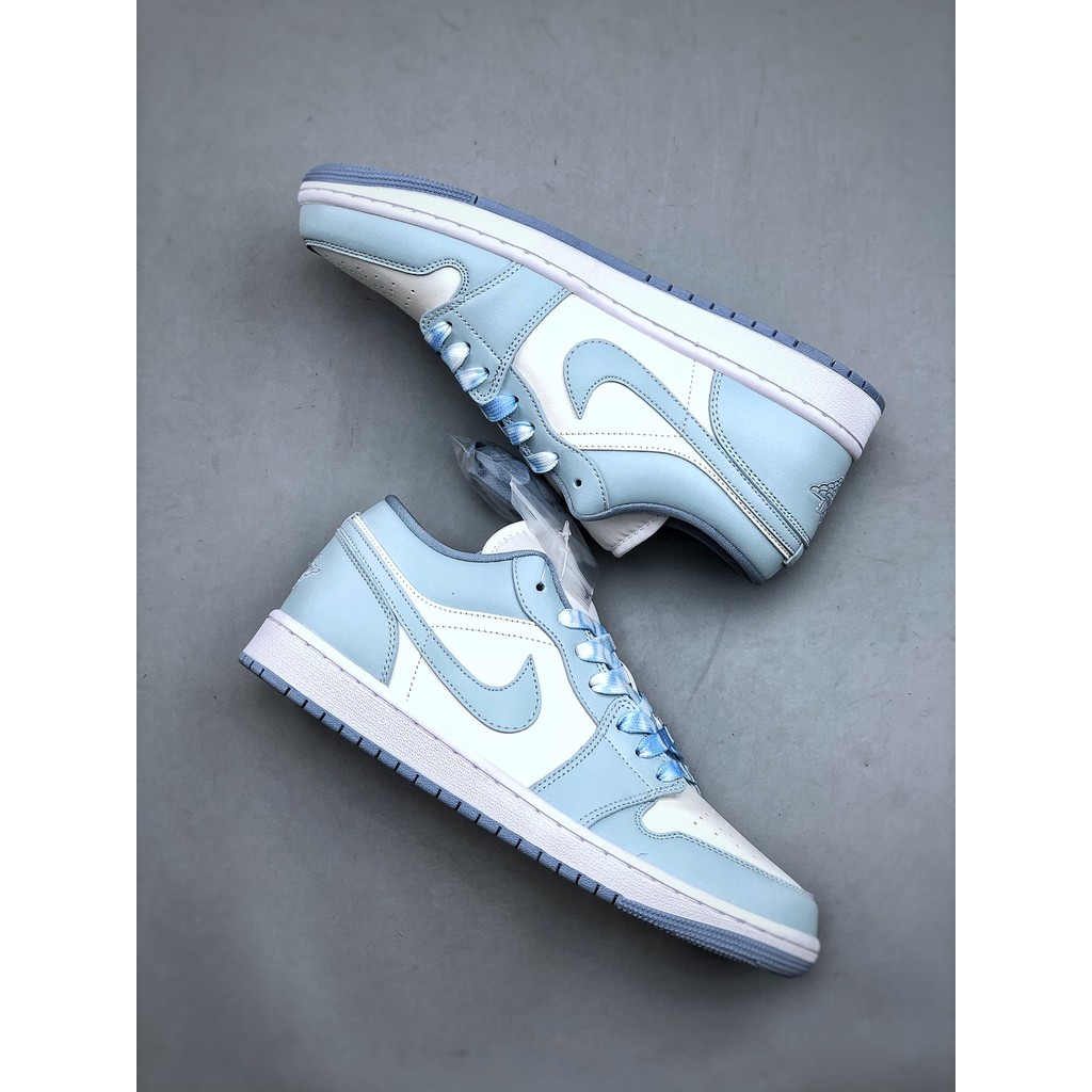 Nike Air Jordan 1 Low Shoes 'White/Ice Blue' (DC0774-141) | Shopee ...