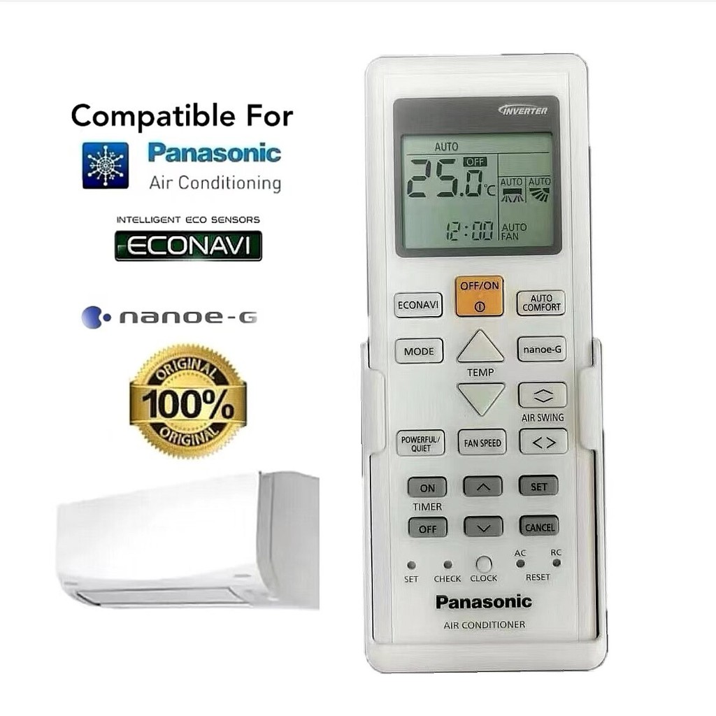 Original PANASONIC nanoe-G Air Conditioner Remote Control (A75C12650 ...