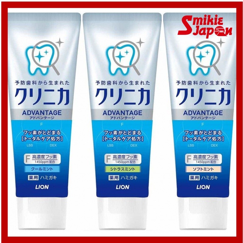 Lion Clinica Toothpaste Cool Mint / Citrus Mint / Soft Mint130g 【Direct from Japan】 | Shopee ...
