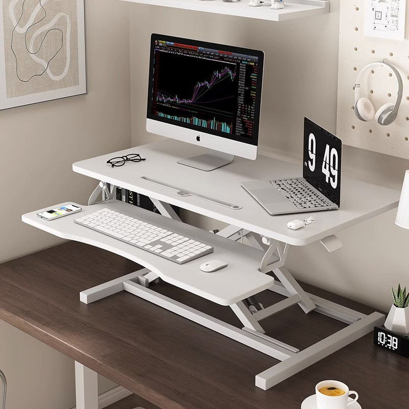 Computer Desk Standing Lifting Table Pneumatic Lifting Adjustable ...