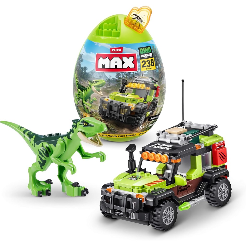 Zuru Max Dinosaur Adventure Children's Educational Building Blocks Toys ...
