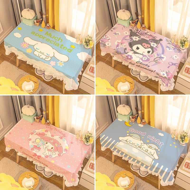[Xiaohongshu Recommended] Sanrio cartoon girl heart lace tablecloth ...