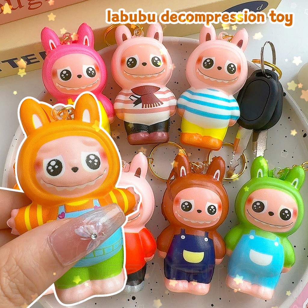Labubu Pinch Toy - Slow Rebound Squeeze Toy - Funny, Cute, Cartoon ...