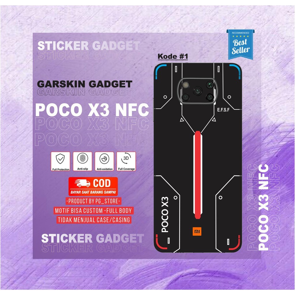 Garskin POCO X3 NFC Sticker Gadget Motif Limited Edition hots | Shopee ...
