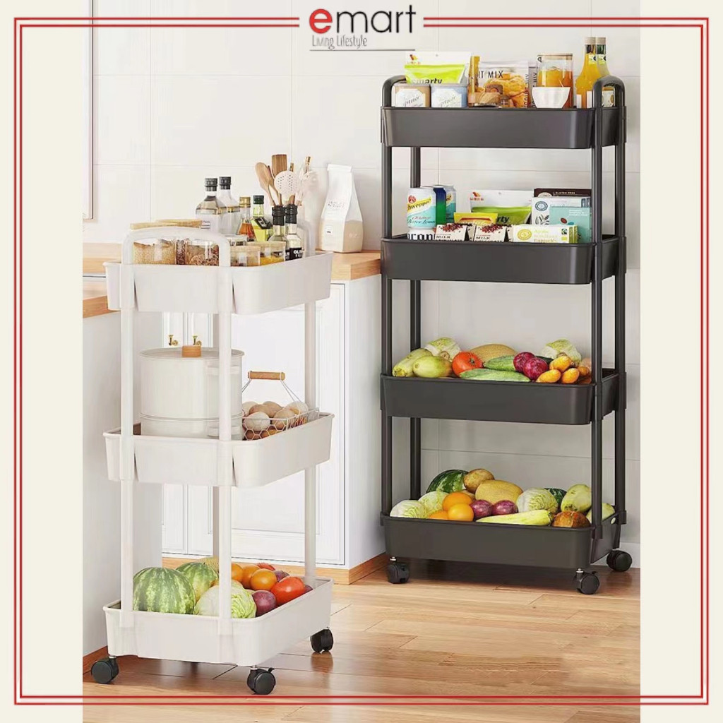 3/4 Tier Trolley Rack /trolley rack/kitchen trolley/ troli dapur/ troli ...