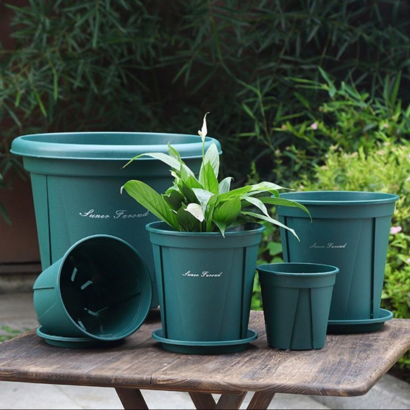 Flower Pot Encyclopedia Gallon Pot Plastic Flower Pot Extra Large Resin ...