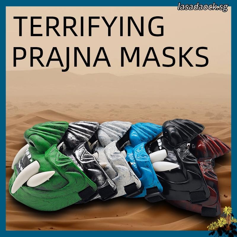 Ninja Costume Props Halloween Monster Mask Japanese Cosplay Funny Black ...