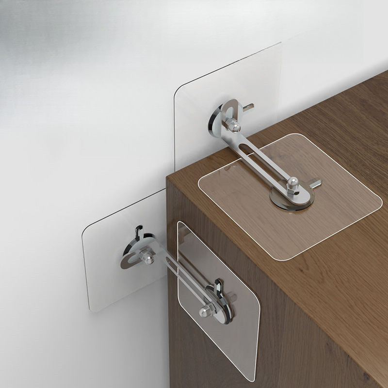 No-Drill Cabinet Anti-Tip Device Furniture Shoe Cabinet Bedside Cabinet ...