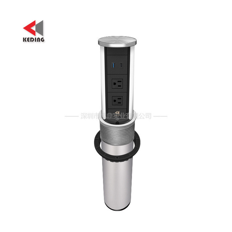 Pneumatic Lifting Socket Mobile Phone Wireless Charging USB TYPE C ...
