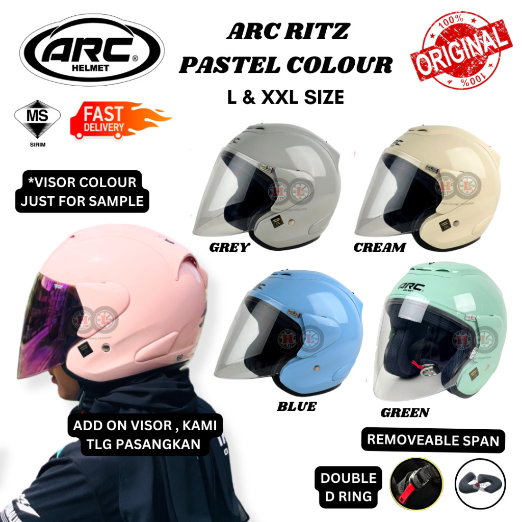ARC RITZ PASTEL COLOUR HELMET ARC ORIGINAL ( HELMET ARC RITZ COLOUR ...
