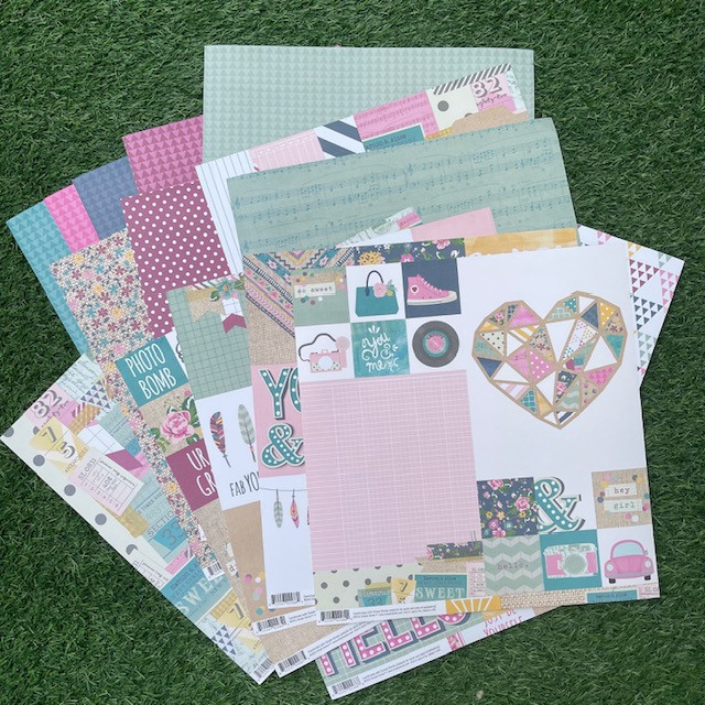 Simple Stories So Fancy Double Sided Cardstock Pack Collection (16 pcs ...