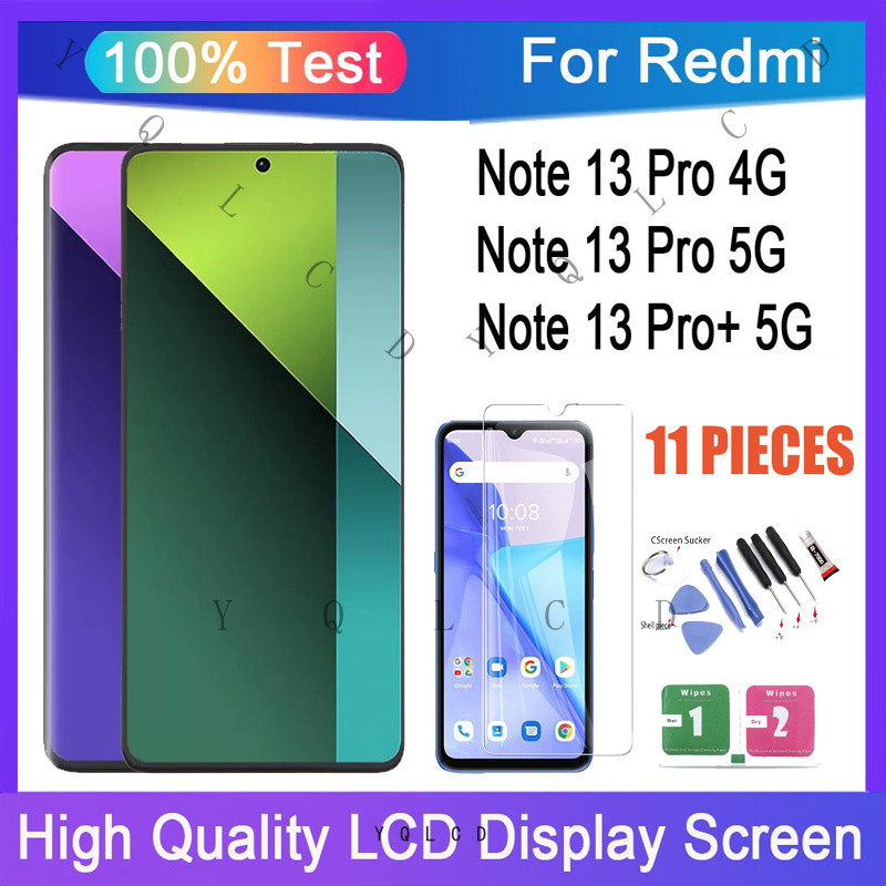 Original AMOLED Redmi Note 13 Pro 4G 5G Note 13 Pro Plus 5G LCD Display Touch Screen Replacement ...