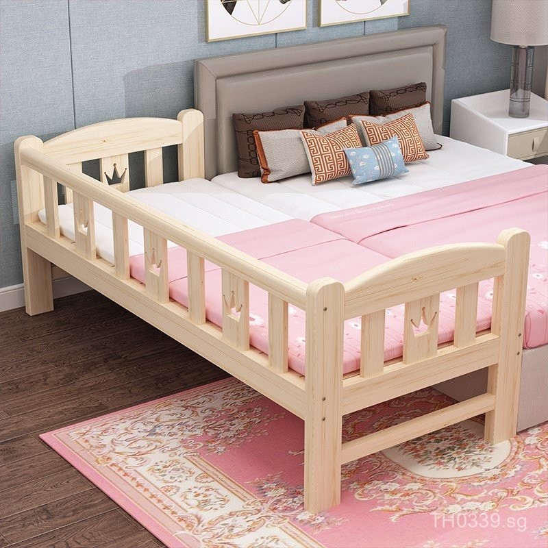 Extra Wide Bed Frame for Children, Pine Wood Bed, Extra Wide Bed ...