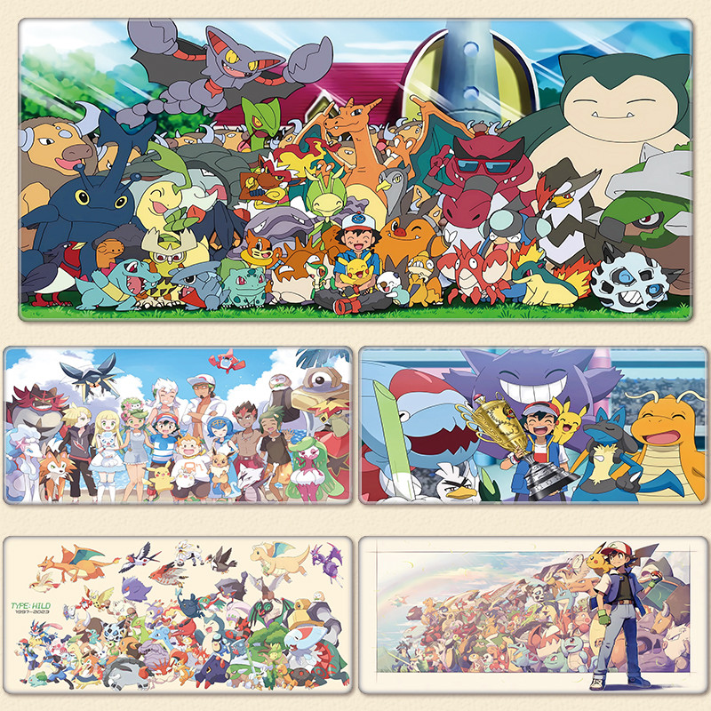 Pokemon Mouse Pad Large Anime Cute Cartoon Mouse Pads Pikachu Computer ...