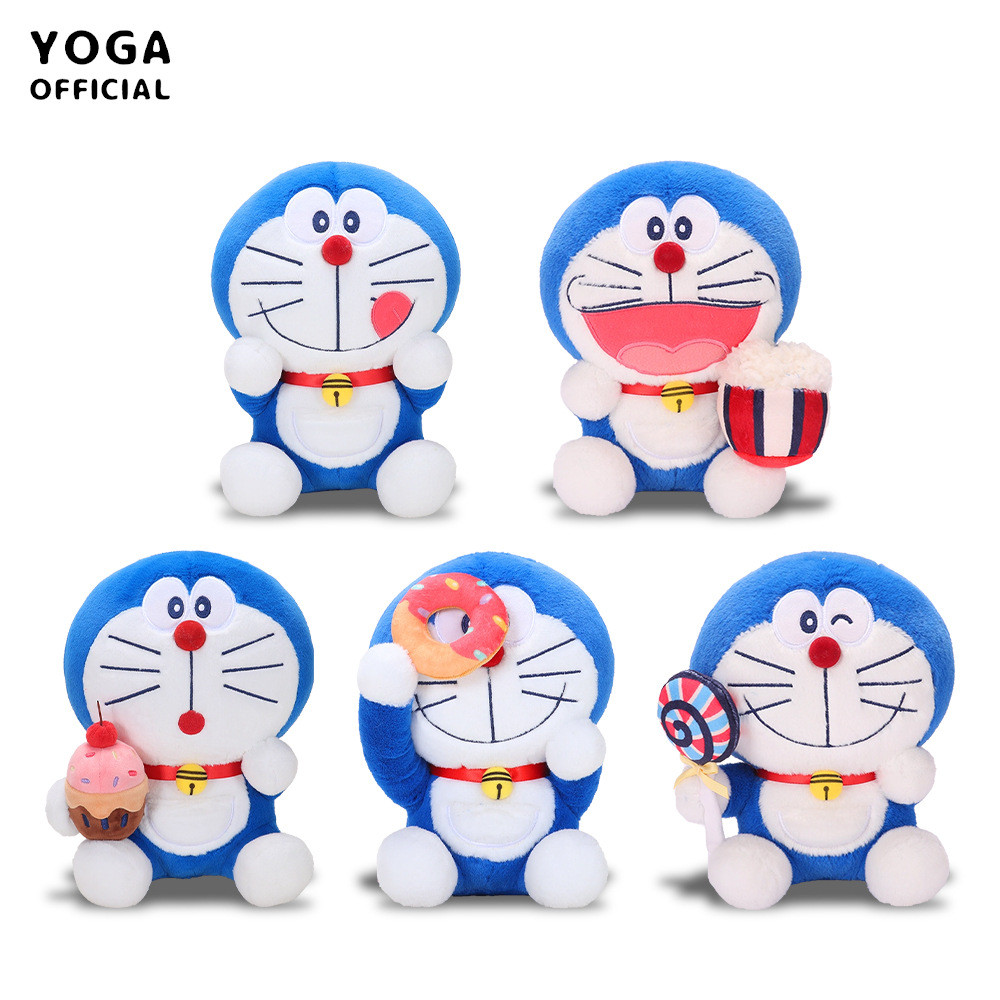 Doraemon Dessert Series Plush Doll Toy Cute Cartoon Doraemon Blue Fat ...