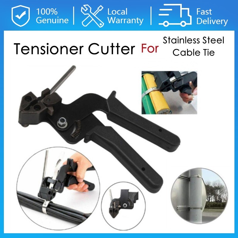 Stainless Steel Cable Tie Pliers Tensioner Cutter Zip Tie Fasten Hand ...