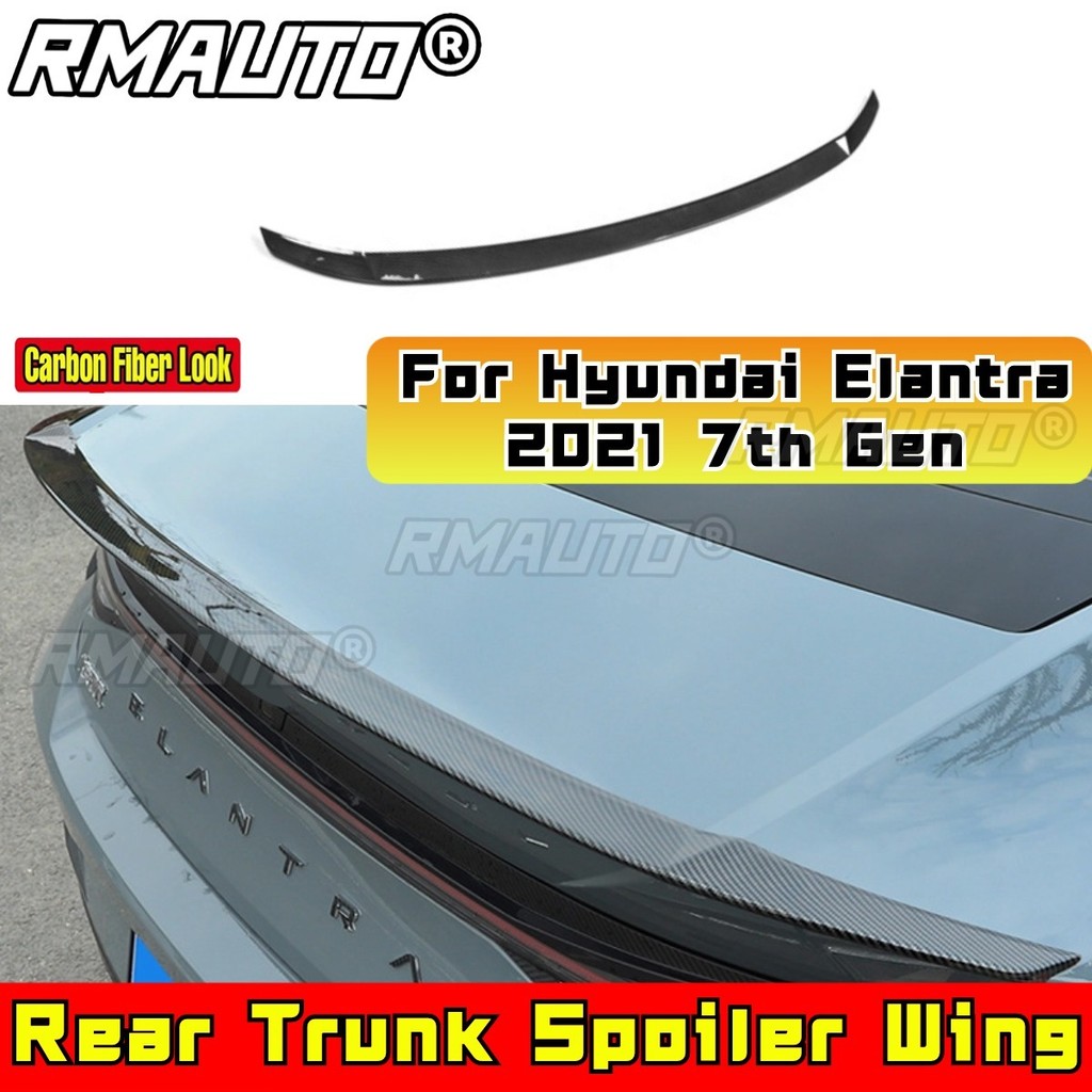 For Hyundai Elantra Rear Trunk Spoiler Wing Rear Roof Spoiler Roof Wing ...
