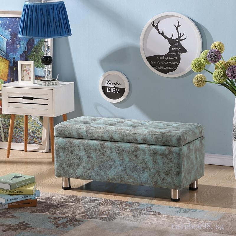 Doorway Shoe Wearing Stool Storage Organizer Sofa Stool Rectangular ...