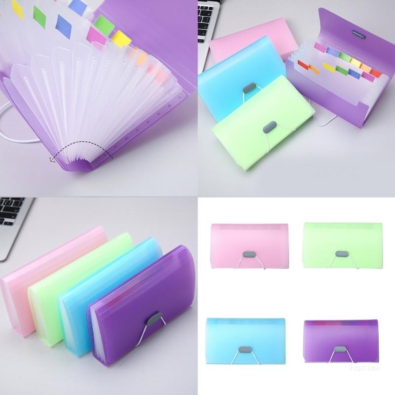 Top Expanding Folder 13 Pocket File Folder Receipt Organiser Document ...