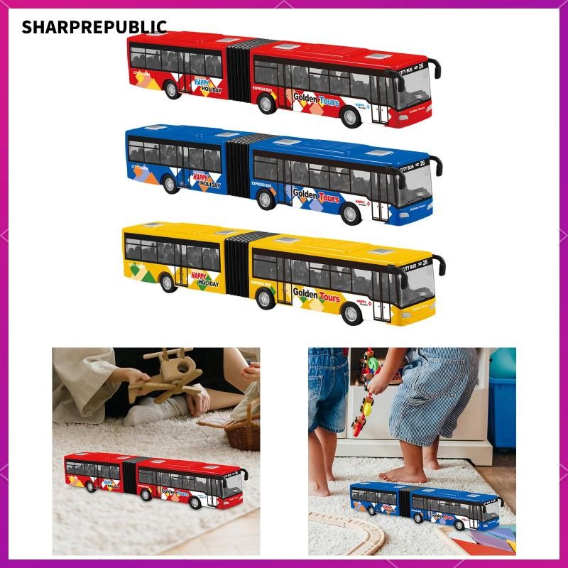 [Sharprepublic] Pull Back Long Bus Model Two Section Articulated Bus ...