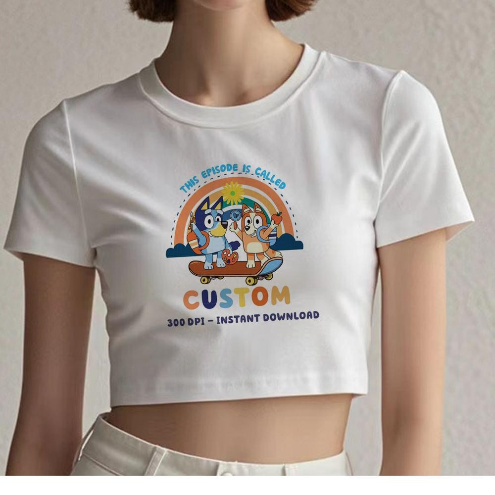 bluey yk2 aesthetic gothic crop top girl kawai korean fashion 90s yk2 ...