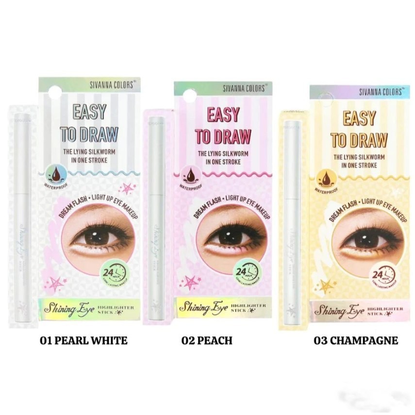 Sivanna Colors Easy To Draw Shining Eye Highlighter Stick | Shopee ...