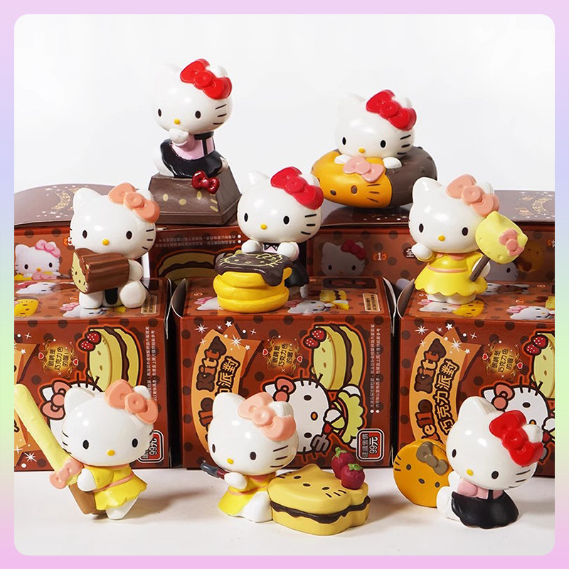 hello kitty chocolate blind box figure toy pvc desk decoration blind ...