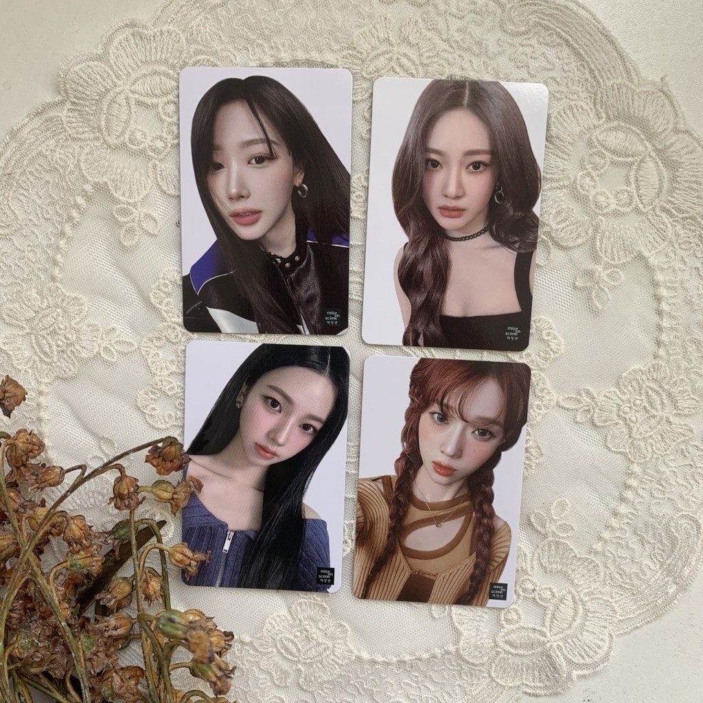 Authentic aespa Endorsement Card Gold winter winter Golden winter Liu ...