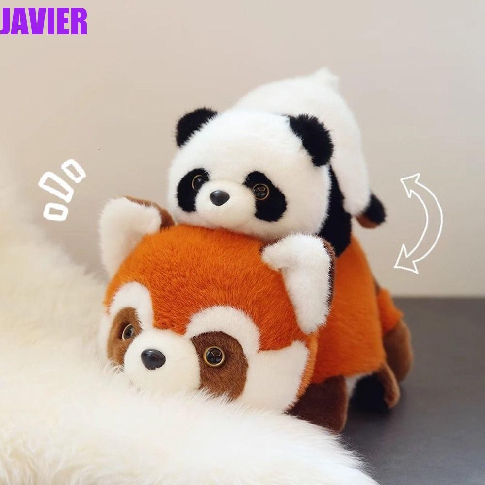 JAVIER Reversible Panda Toys, Stuffed Animal 2-in-1 Raccoon Plush Doll ...