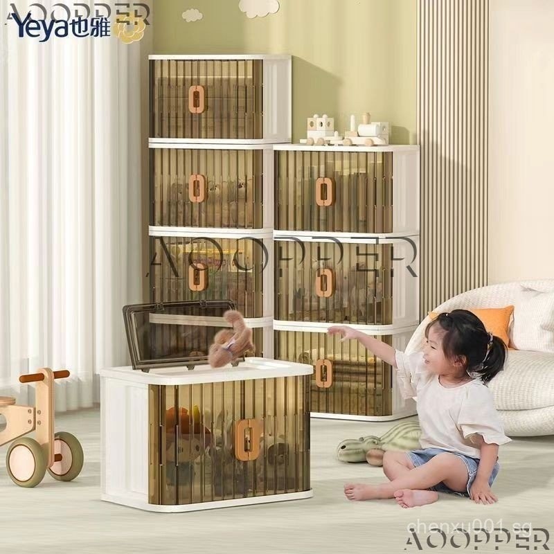 Foldable Plastic Storage Box Window Shutters Storage Box with Lid Lock ...